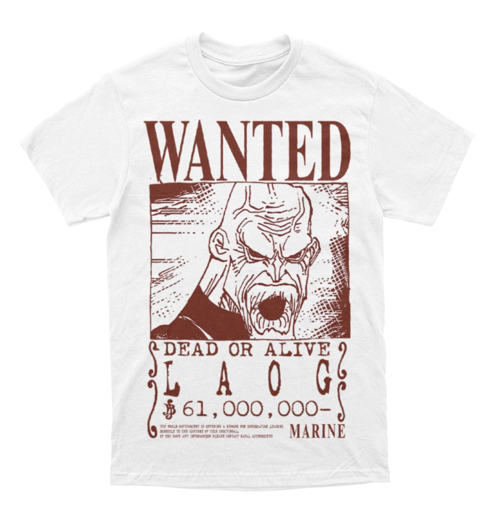 Polera One Piece | Wanted One Piece | Lao G | Anime | Chile – Goetia Store