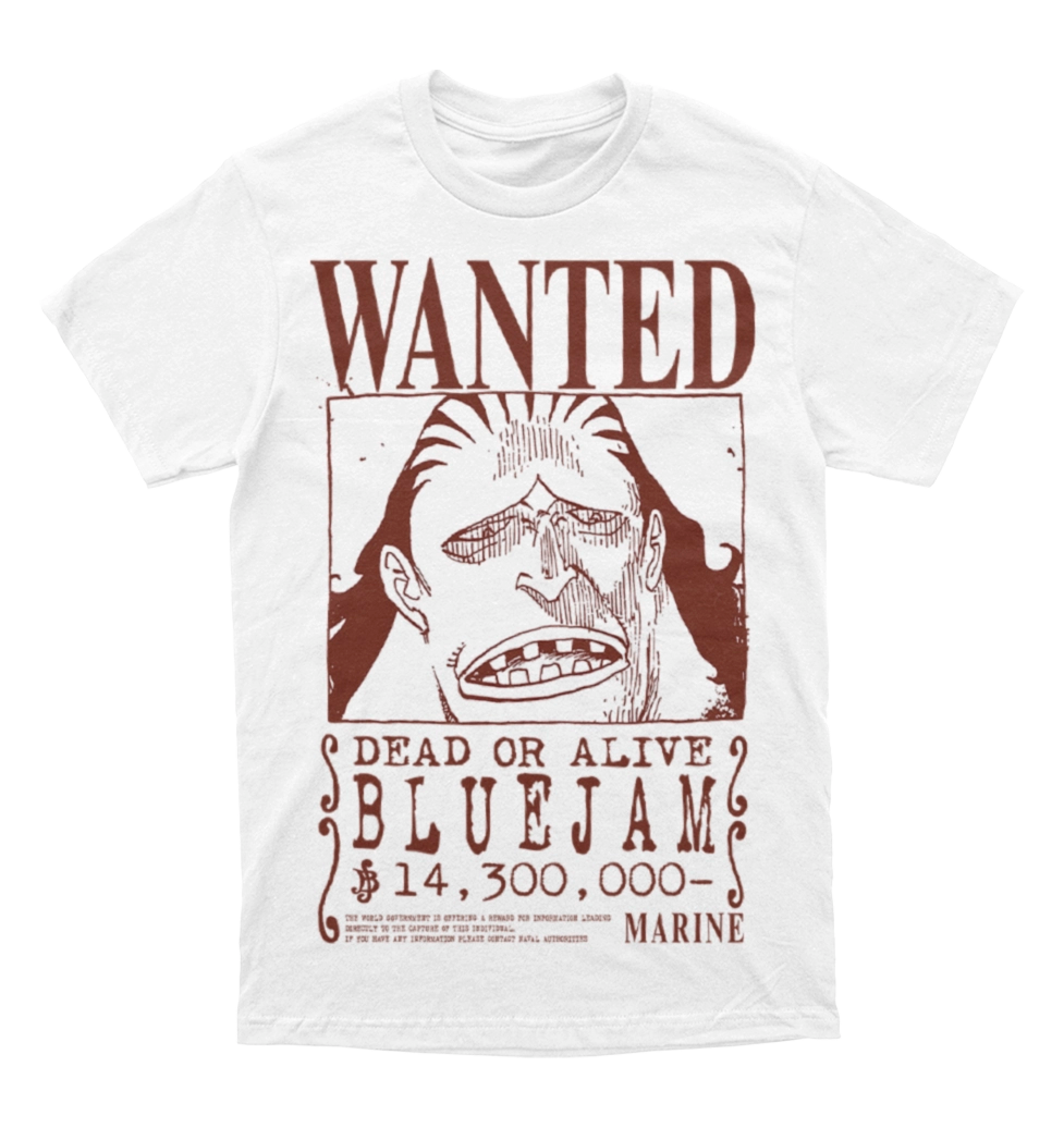 Polera One Piece | Wanted One Piece | Blue Jam | Anime | Chile – Goetia ...